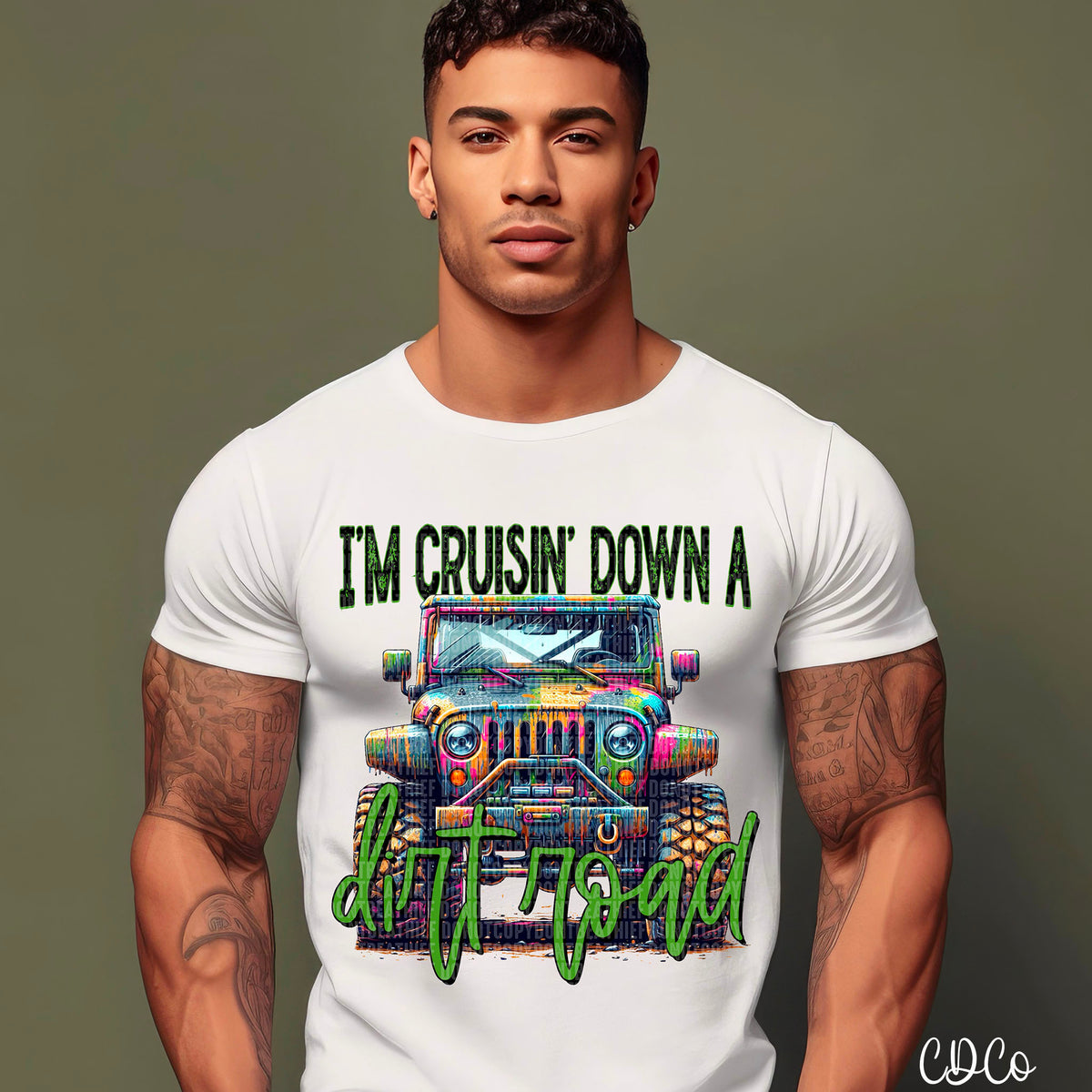 I'm Cruisin Down a Dirt Road JP DTF – Chase Design Co.