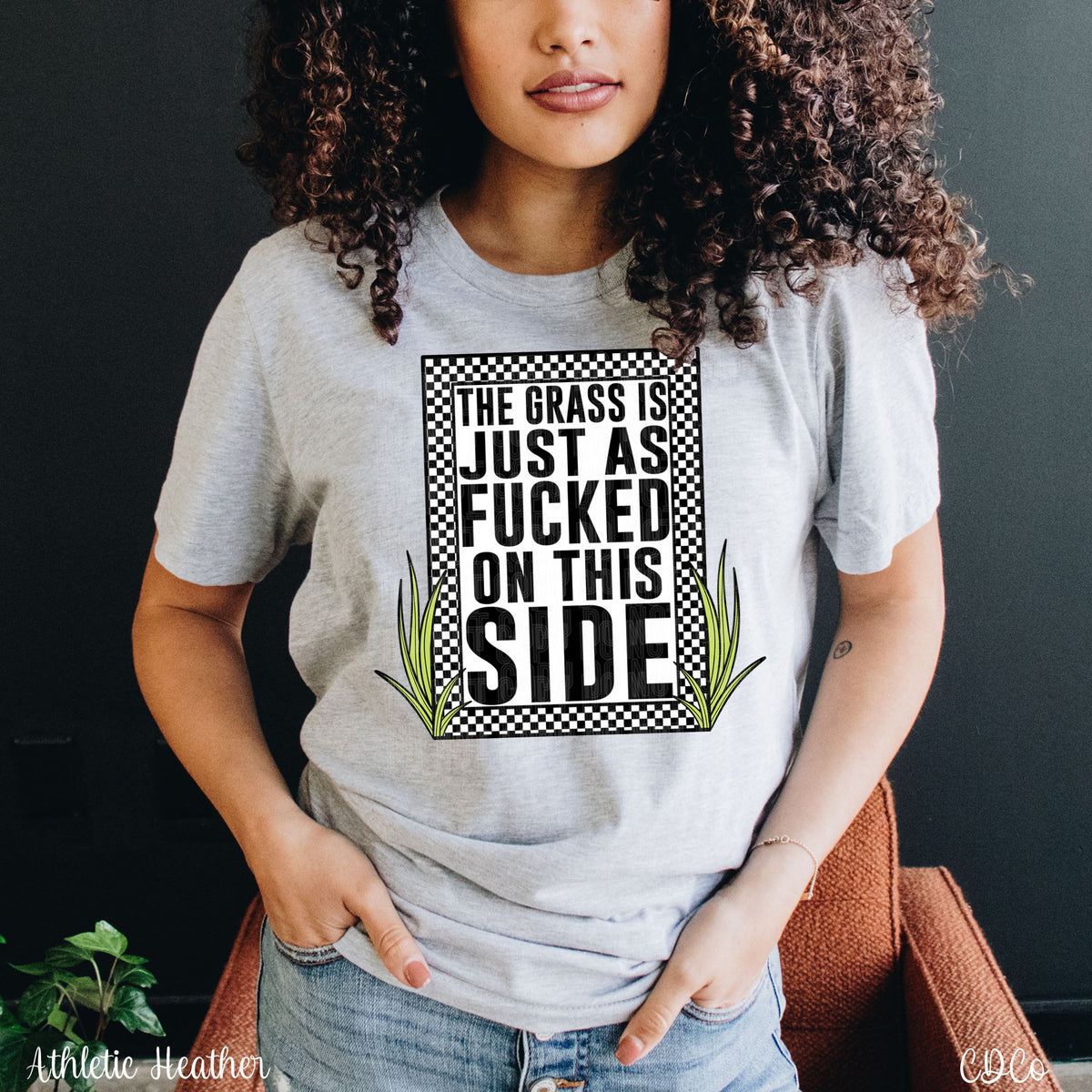 The Grass is Just as F On This Side DTF – Chase Design Co.