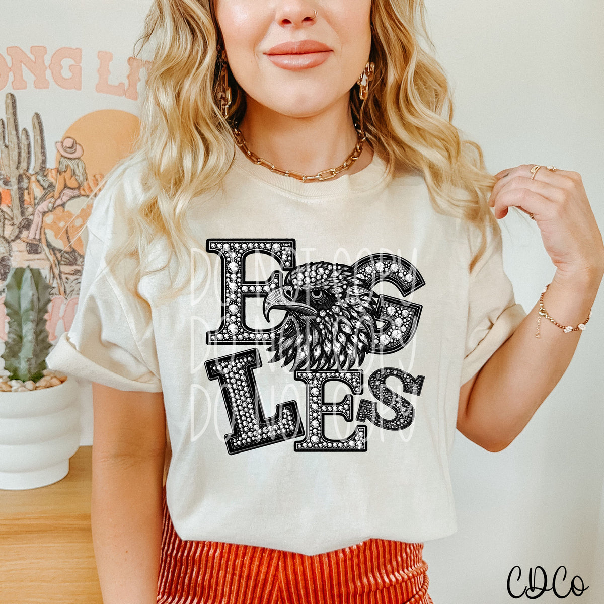 Faux Embroidery Bling Mascots DTF 1 of * – Chase Design Co.