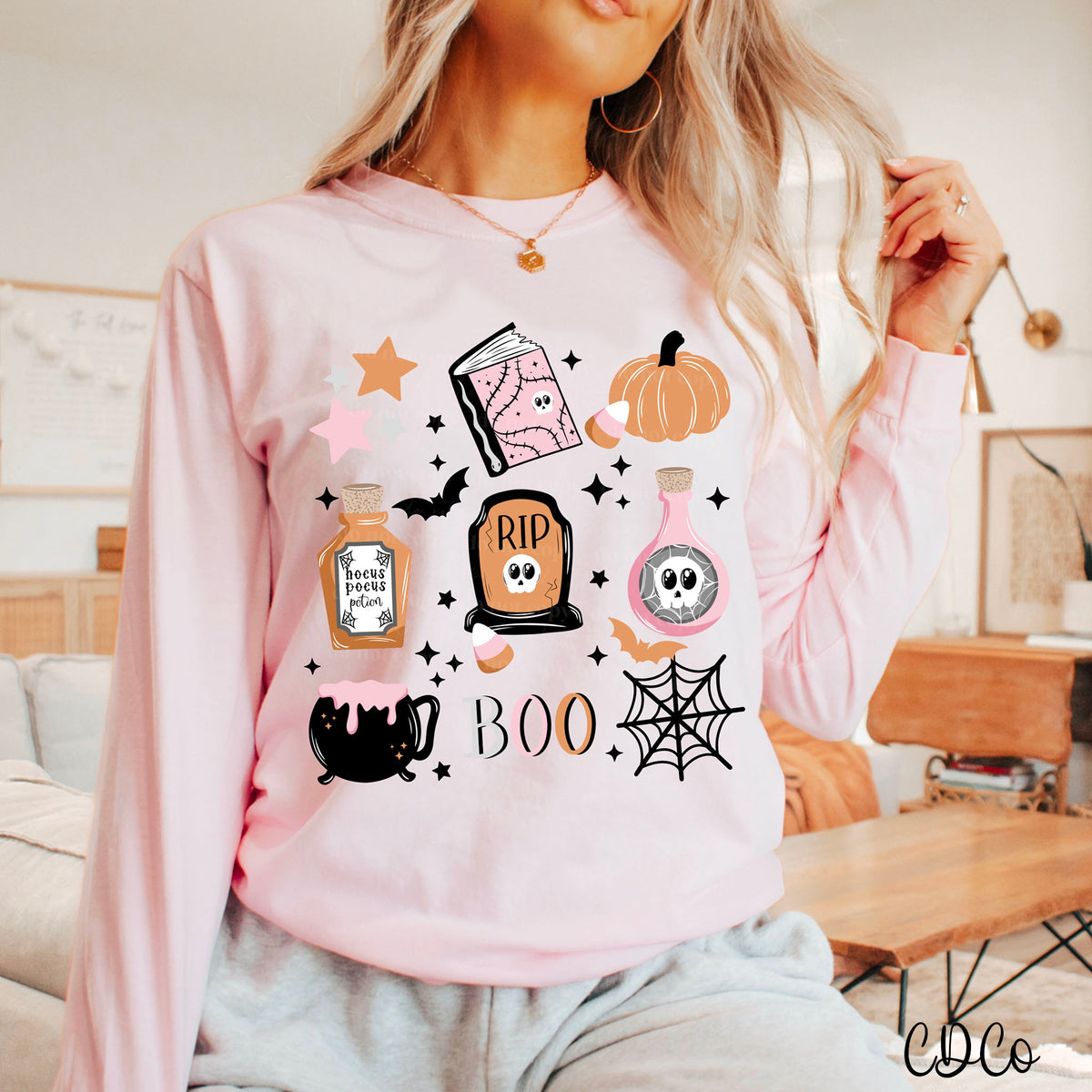 Book Potion RIP Boo Grid DTF – Chase Design Co.