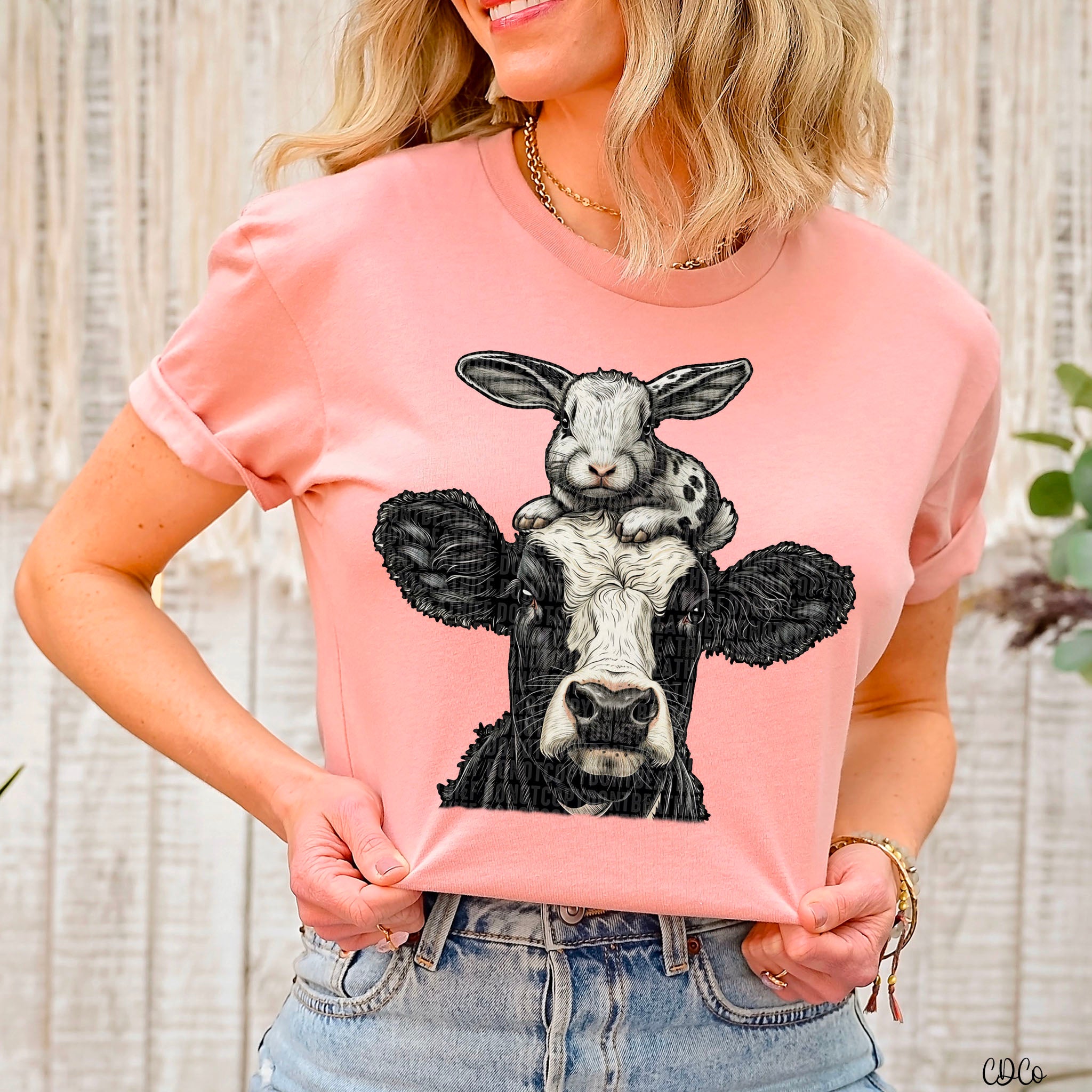Bunny Cow DTF – Chase Design Co.