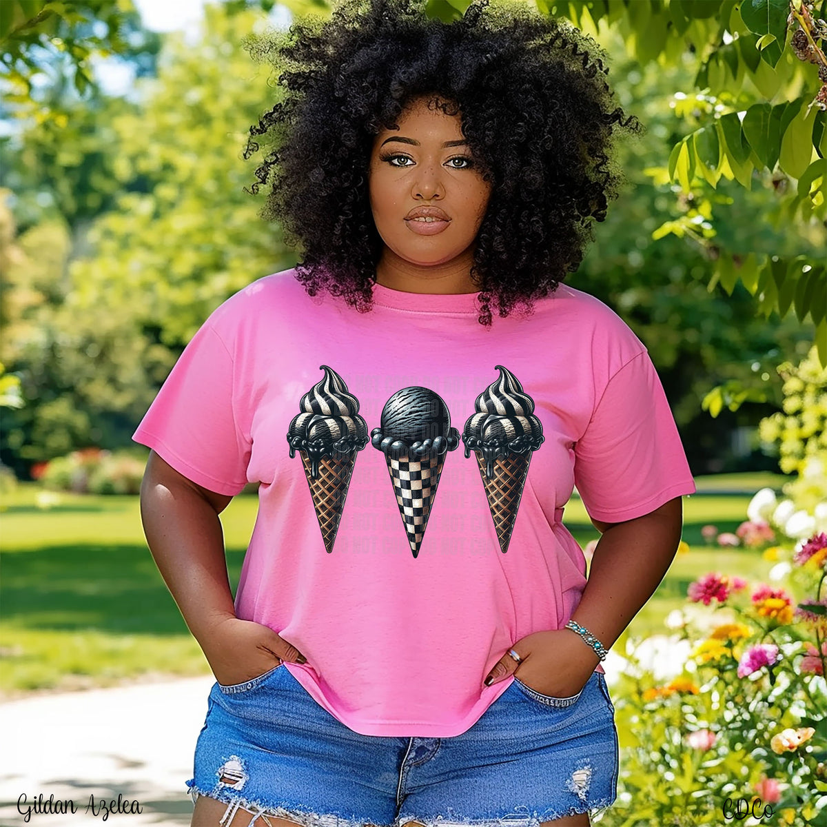 Checkered Ice Screams Ice Cream DTF – Chase Design Co.