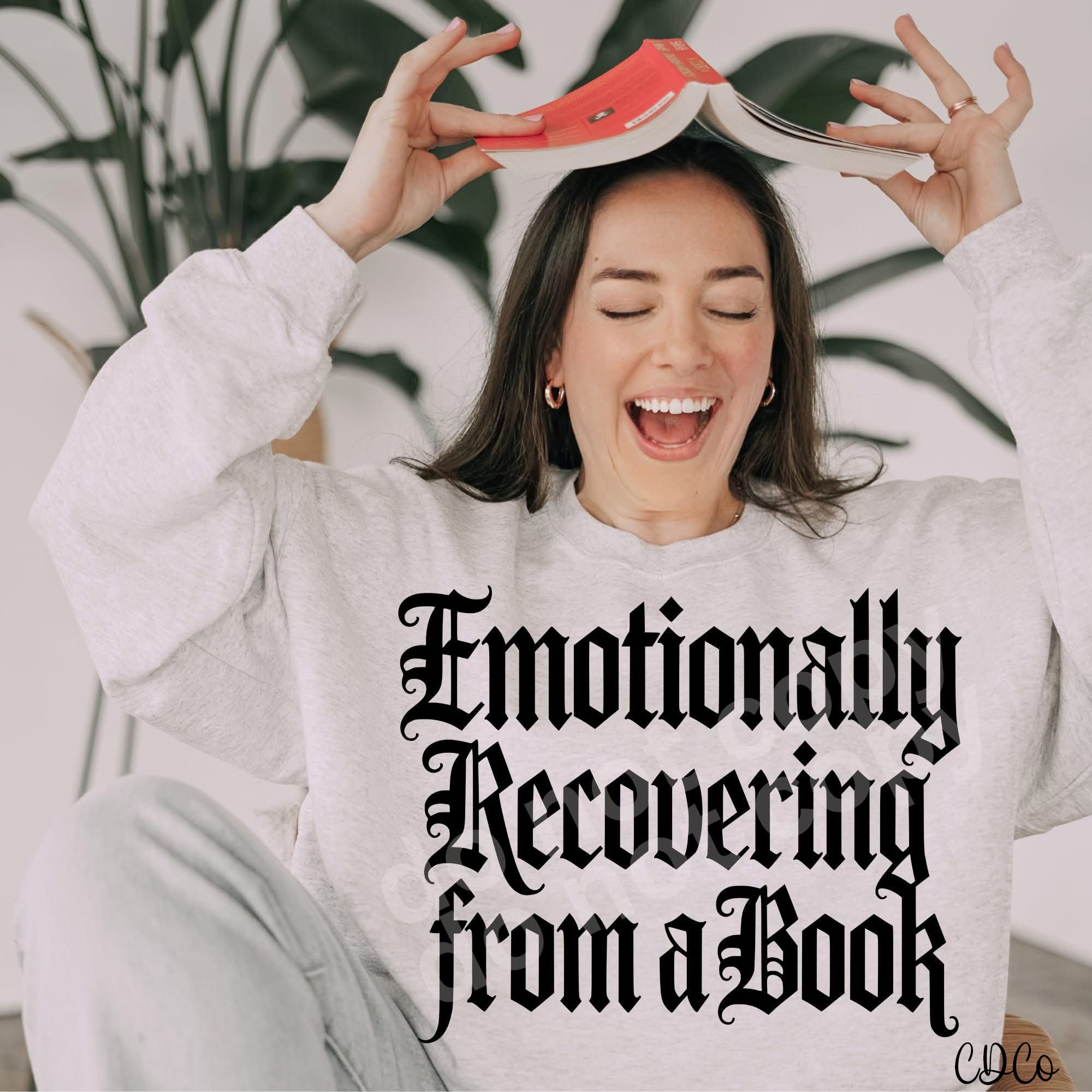 Emotionally Recovering From a Book 10191 DTF – Chase Design Co.