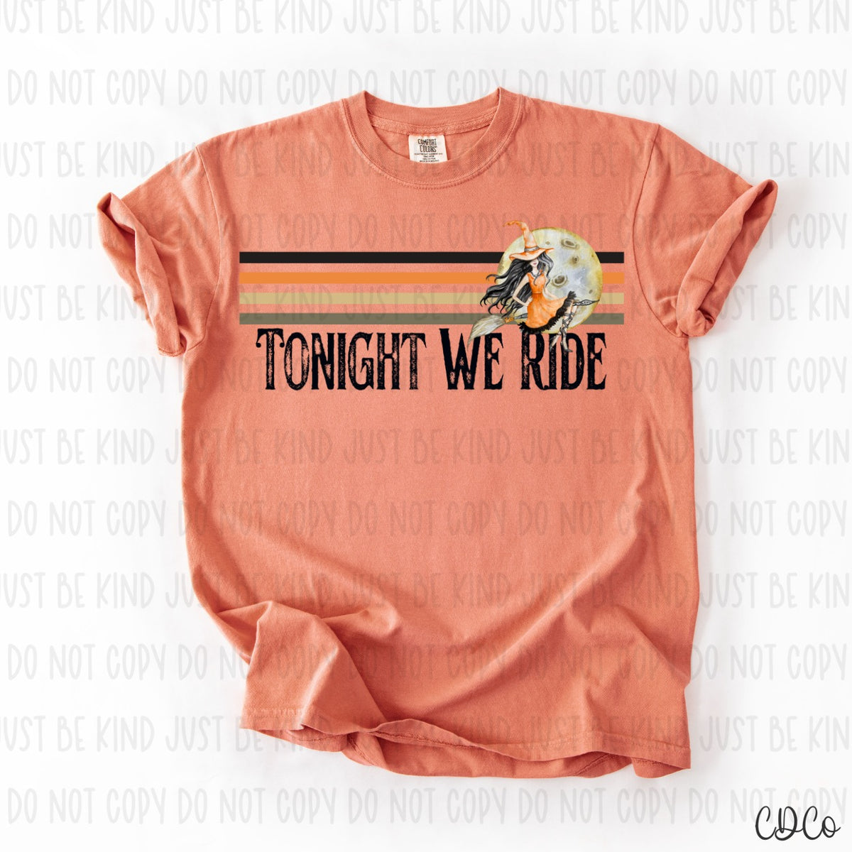Tonight We Ride Retro Stripe 7686 DTF – Chase Design Co.