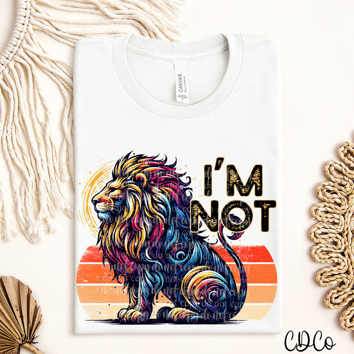 I'm Not Lion DTF – Chase Design Co.