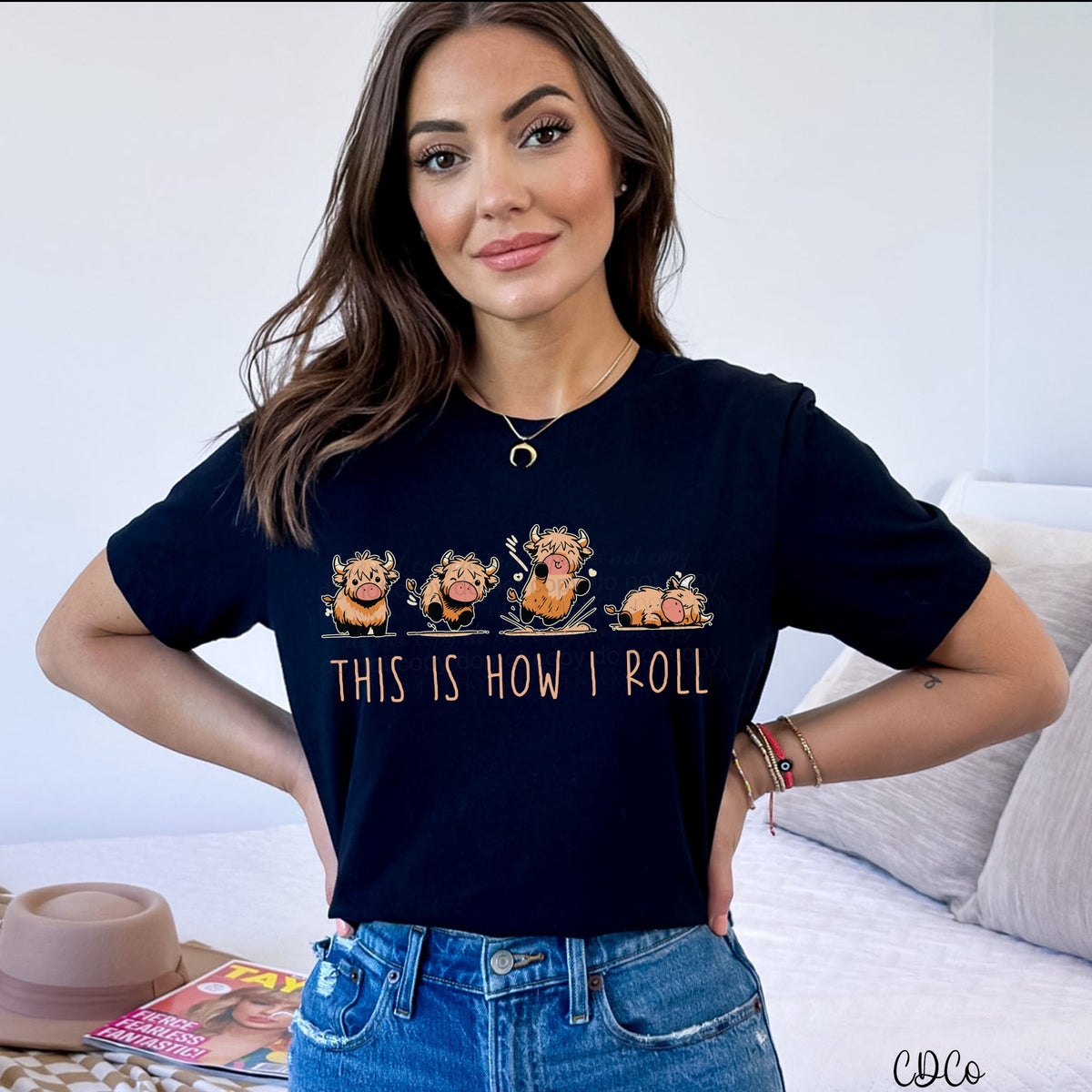 This Is How I Roll Highland Cows 5633 DTF – Chase Design Co.