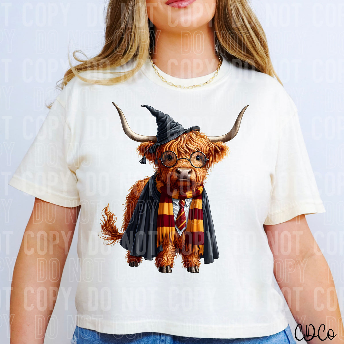 Wizard Halloween Cow 5838 DTF – Chase Design Co.