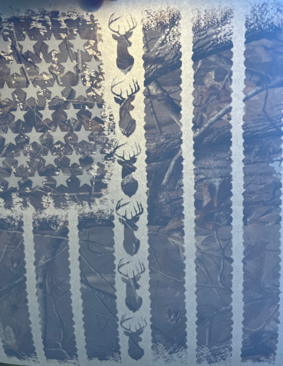 Camo Flag Deer (325°) LOW HEAT – Chase Design Co.