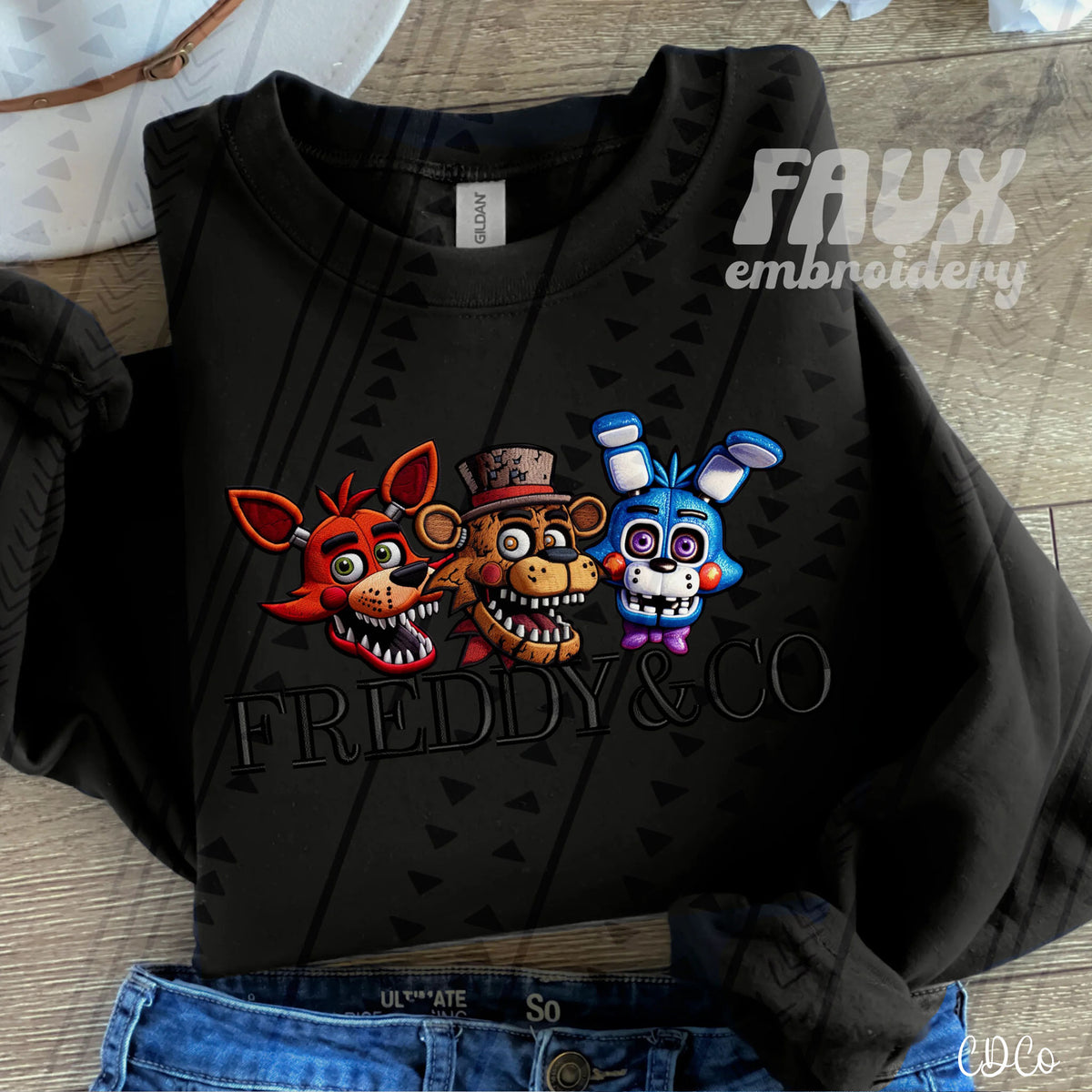 Freddy & Co Faux Embroidery DTF – Chase Design Co.