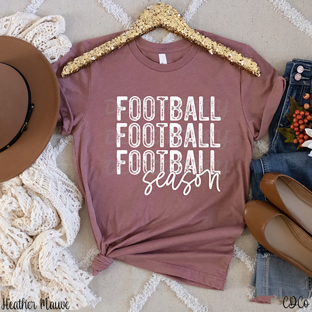 Football Season Stacked (325°) – Chase Design Co.